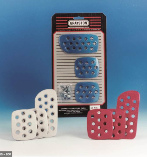 Competition Pedal Pad Sets - Autoxross Motorsport Services